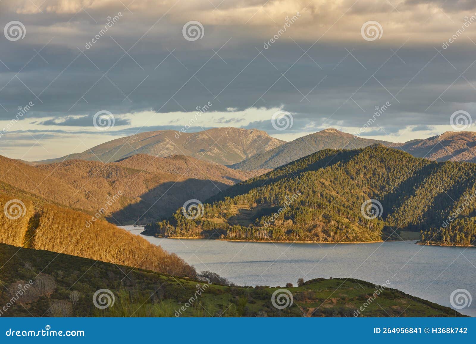 Mountain Landscape and Forest in Winter. Riano. Spain Stock Image ...