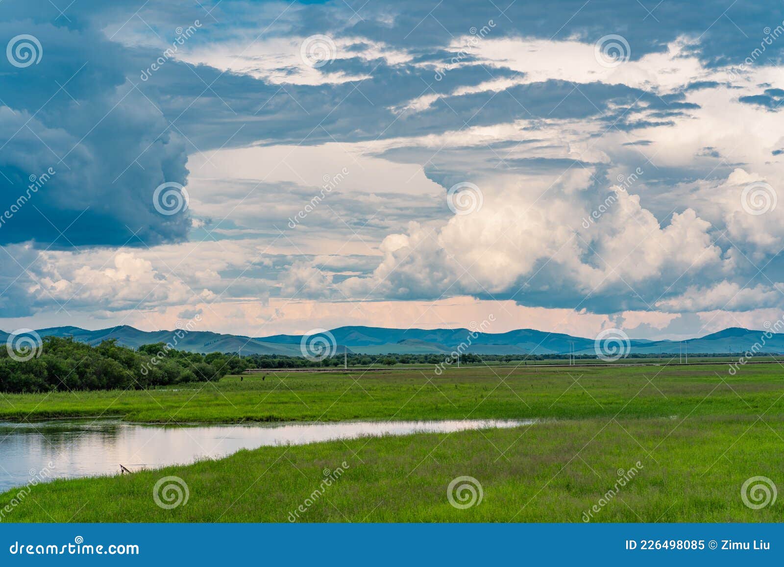 The Mountain Landscape of Greater Khingan Mountain Stock Image - Image ...
