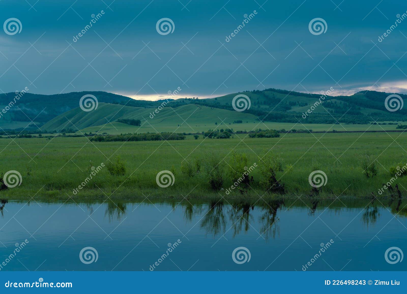 The Mountain Landscape of Greater Khingan Mountain Stock Image - Image ...