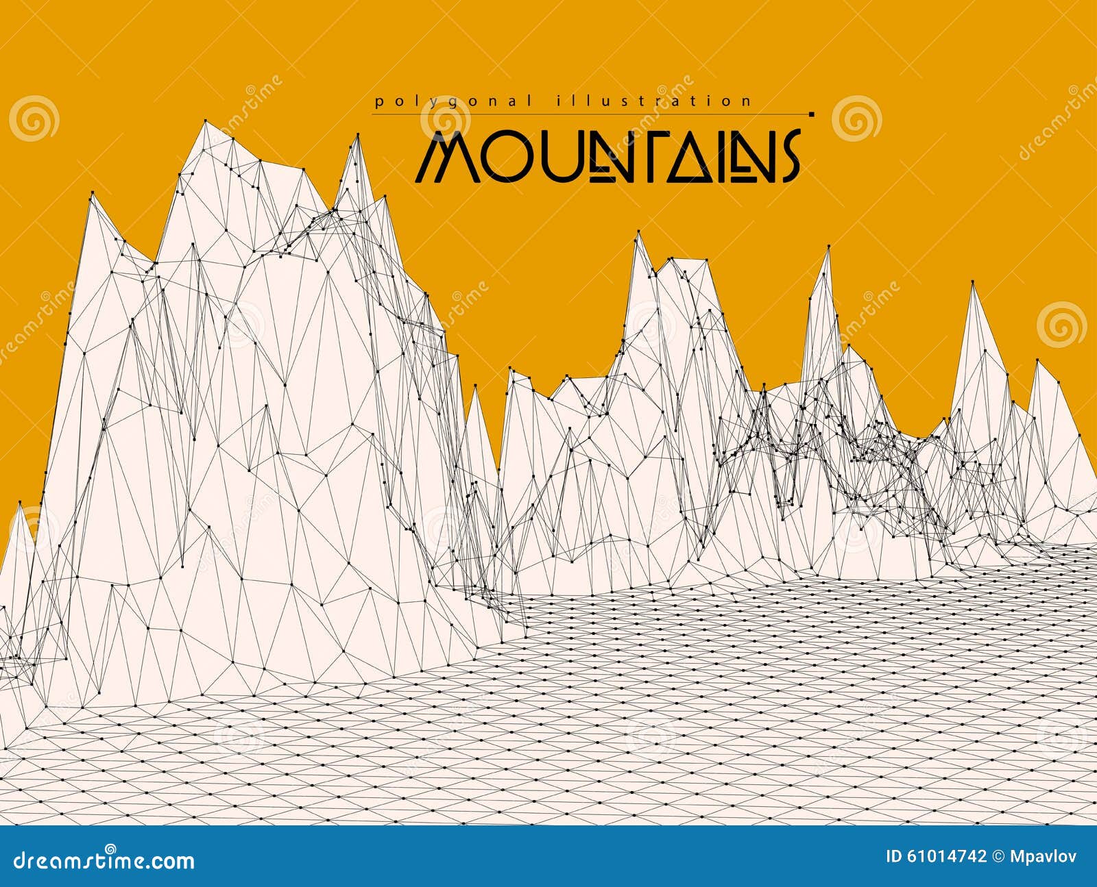 Mountain Landscape Illustration Stock Vector - Illustration of hill ...