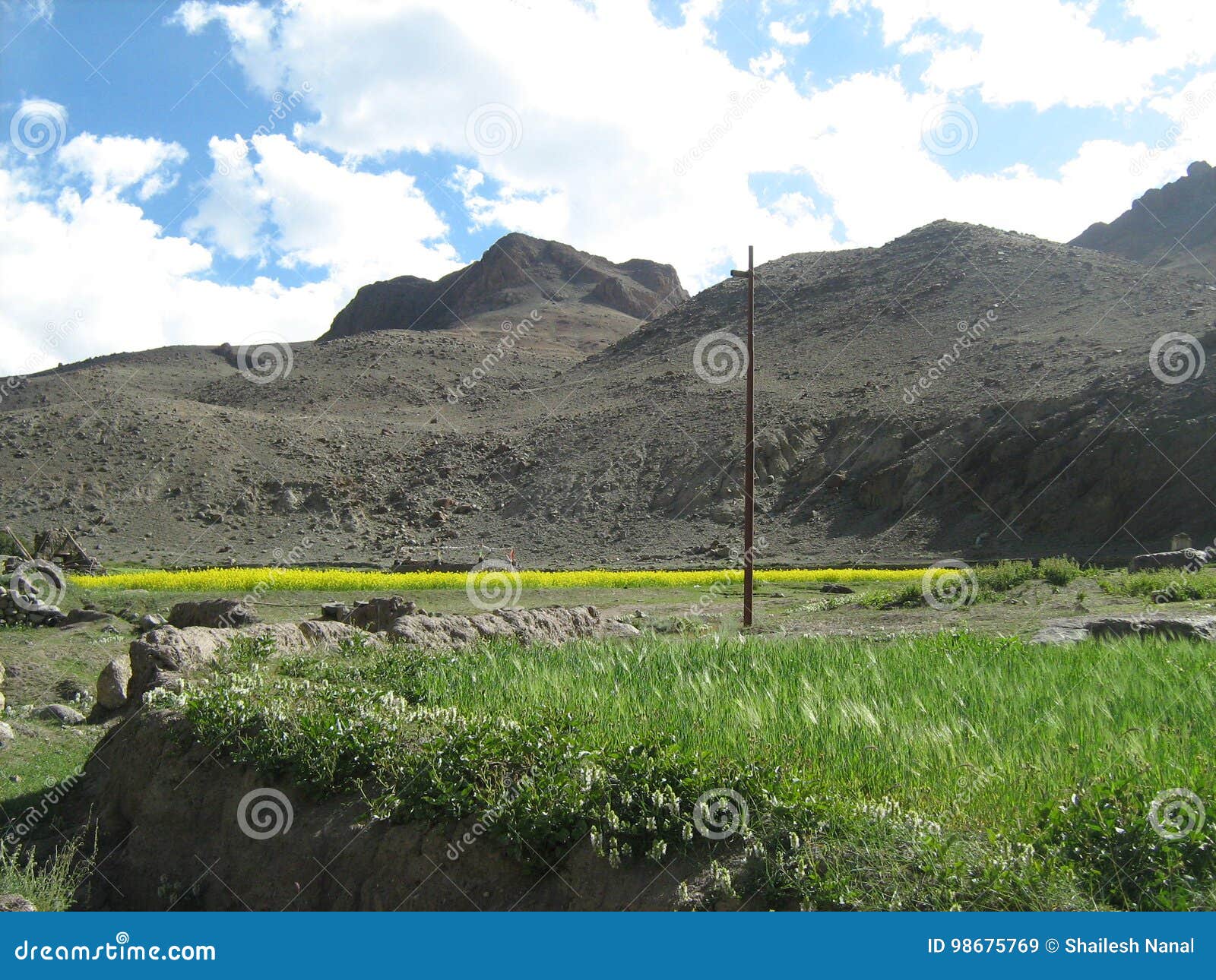 Mountain Landscape in Ladakh-2 Stock Image - Image of green, road: 98675769