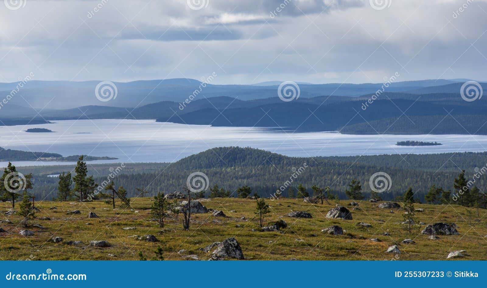 Mountain Landscape in Lapland Finland Stock Image - Image of object ...