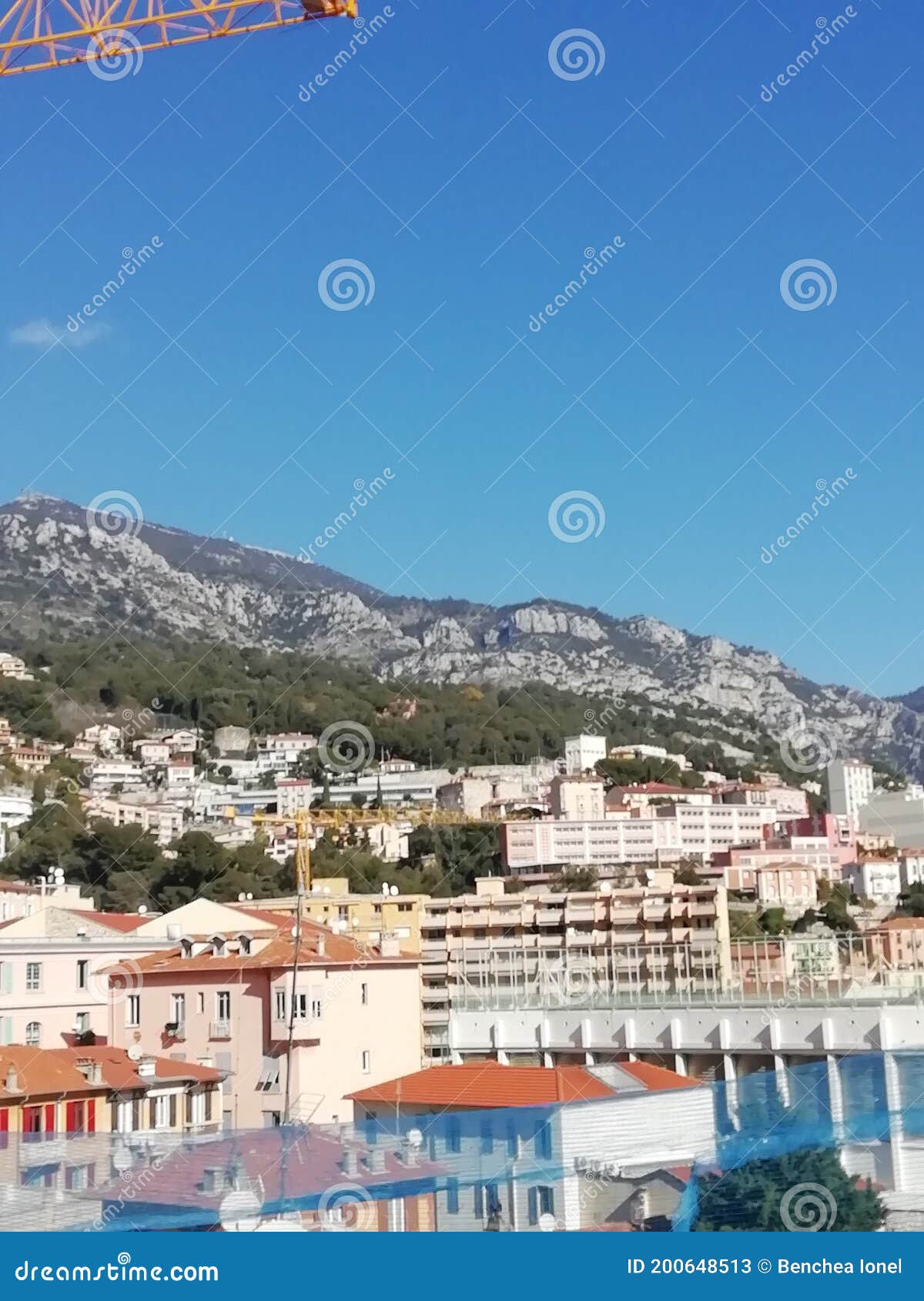 Mountain Landscape of Monaco Around of Buildings Editorial Stock Photo ...