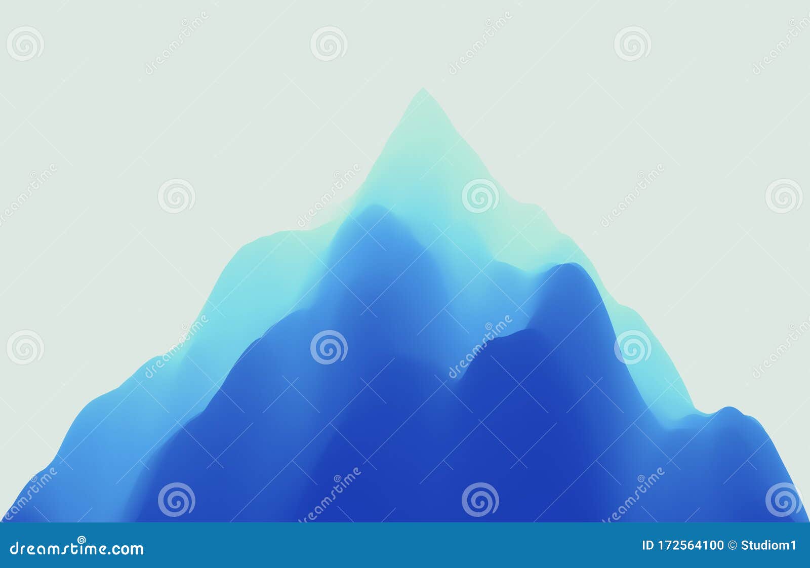 Mountain Landscape. Mountainous Terrain. Vector Illustration. Abstract ...