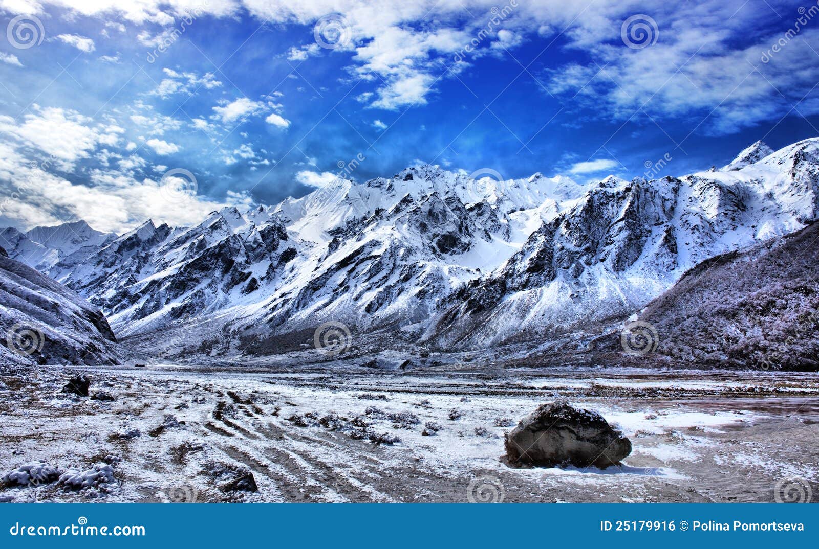 Mountain Landscape in Nepal Stock Photo - Image of peaceful, cold: 25179916