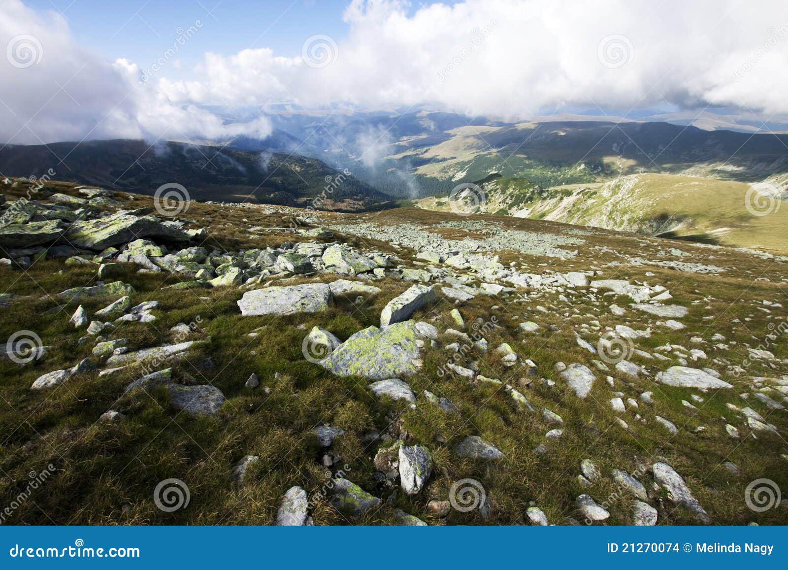 Mountain Landscape in Parang Mountains Stock Photo - Image of spring ...