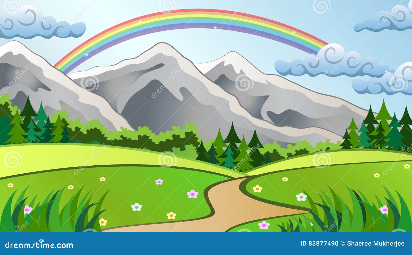Mountain Landscape Clipart