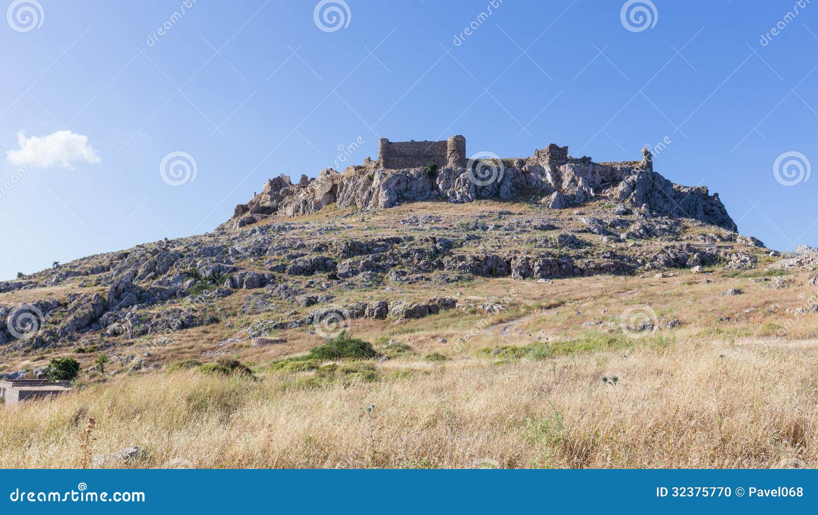 Mountain Landscape in Rhodes in Greece Stock Photo - Image of greek ...