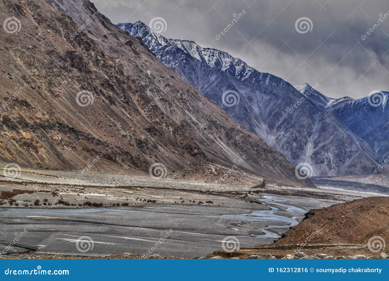 Mountain stock photo. Image of scenery, river, landscape - 162312816