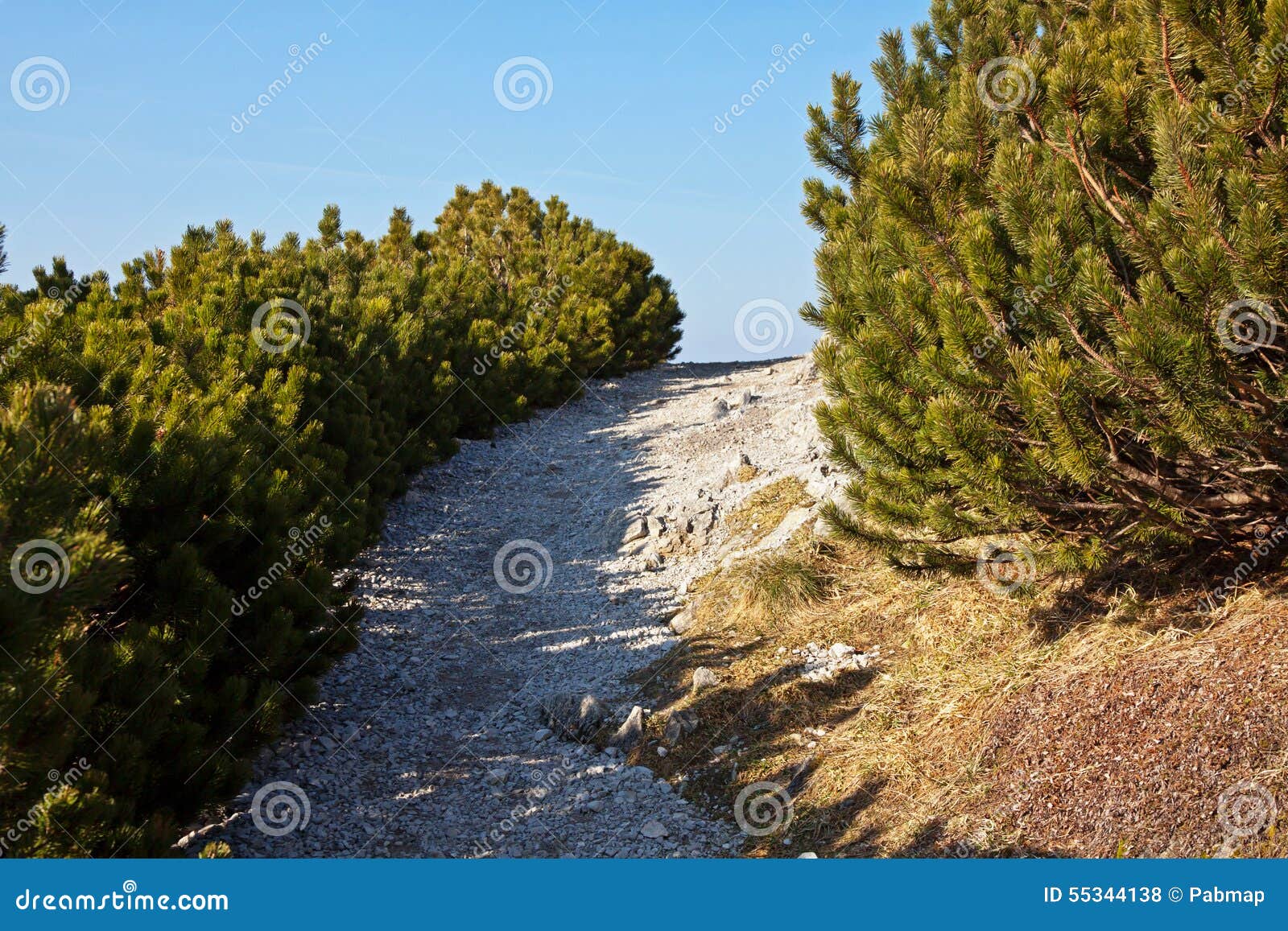Mountain Landscape with Rock Path Stock Photo - Image of peak ...