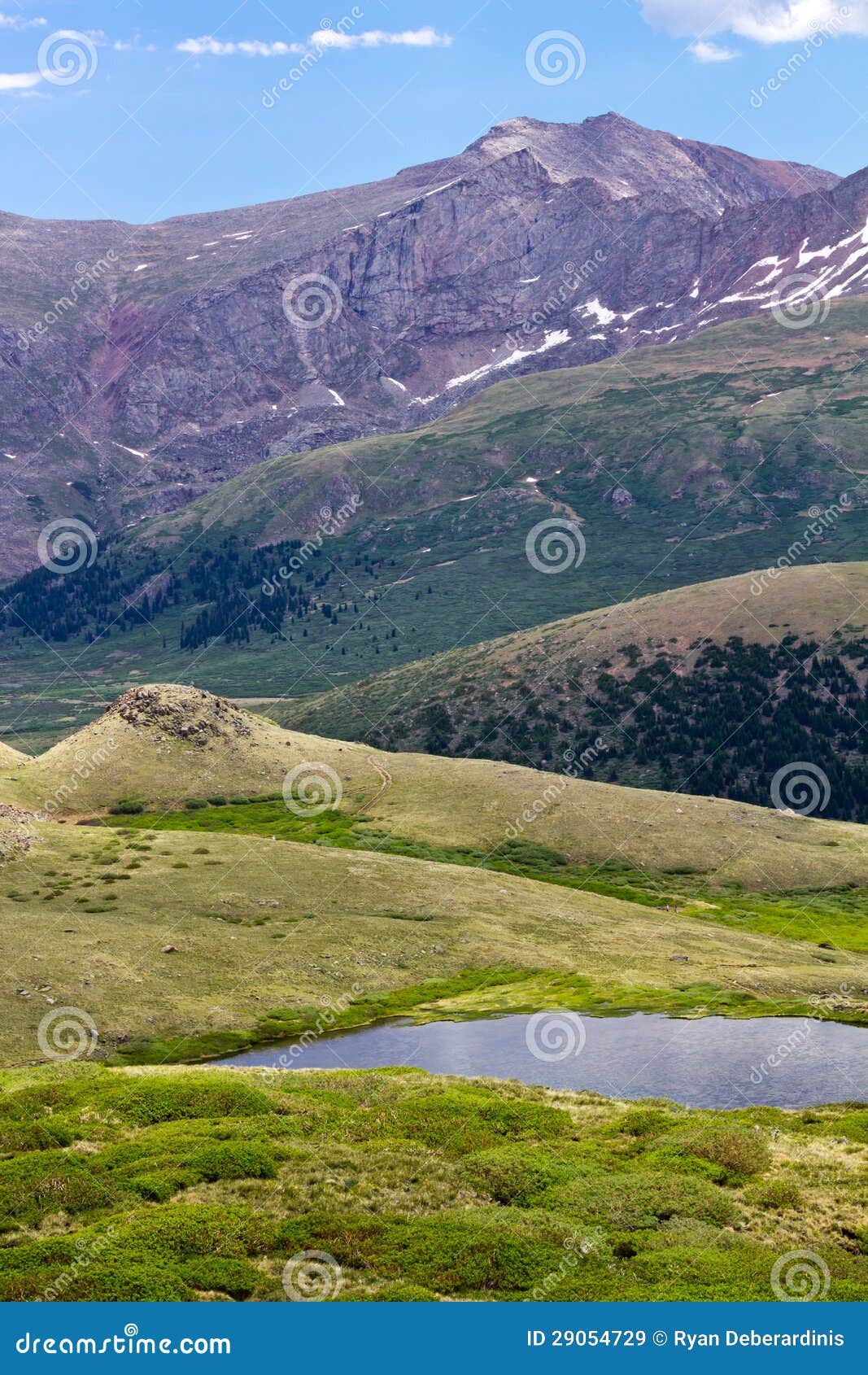 Mountain Landscape Scene Colorado Stock Image - Image of grass, hills ...