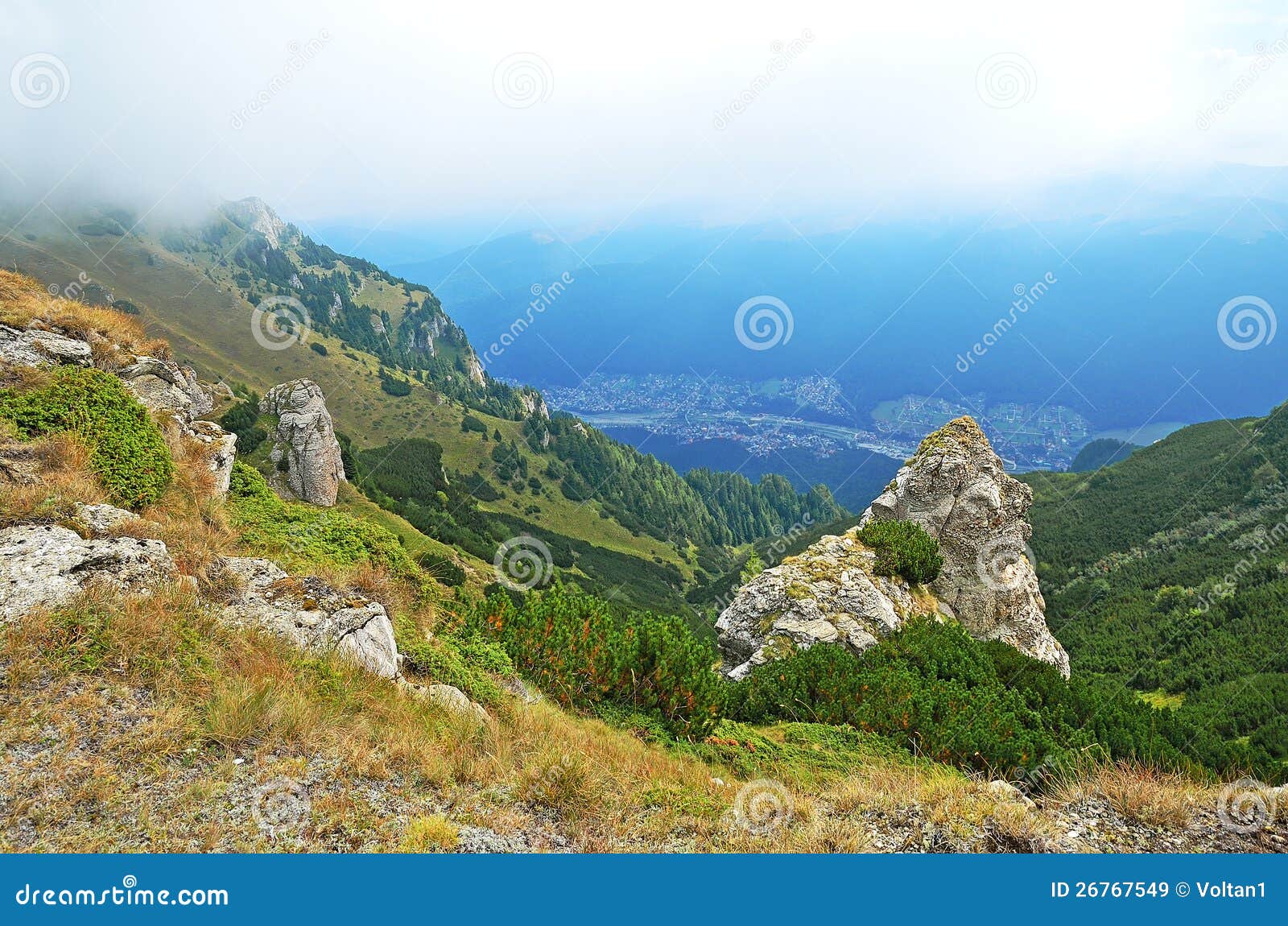 Mountain Landscape in Transylvania, Romania Stock Image - Image of hill ...