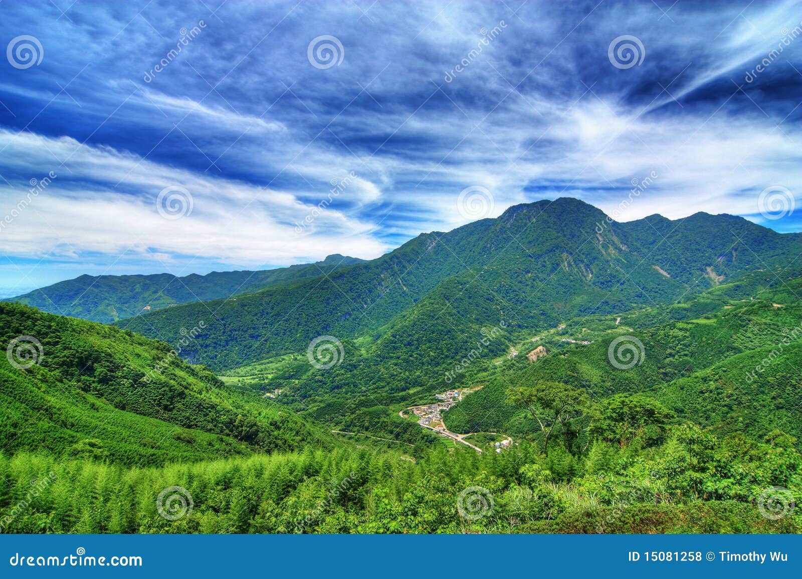 Mountain Landscape Under Blue Sky Stock Photo - Image of highlands ...