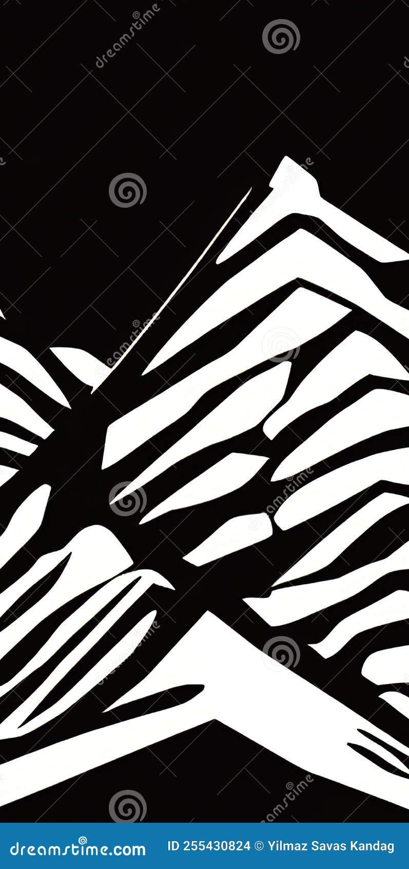 Mountain landscape vector stock vector. Illustration of alpine - 255430824