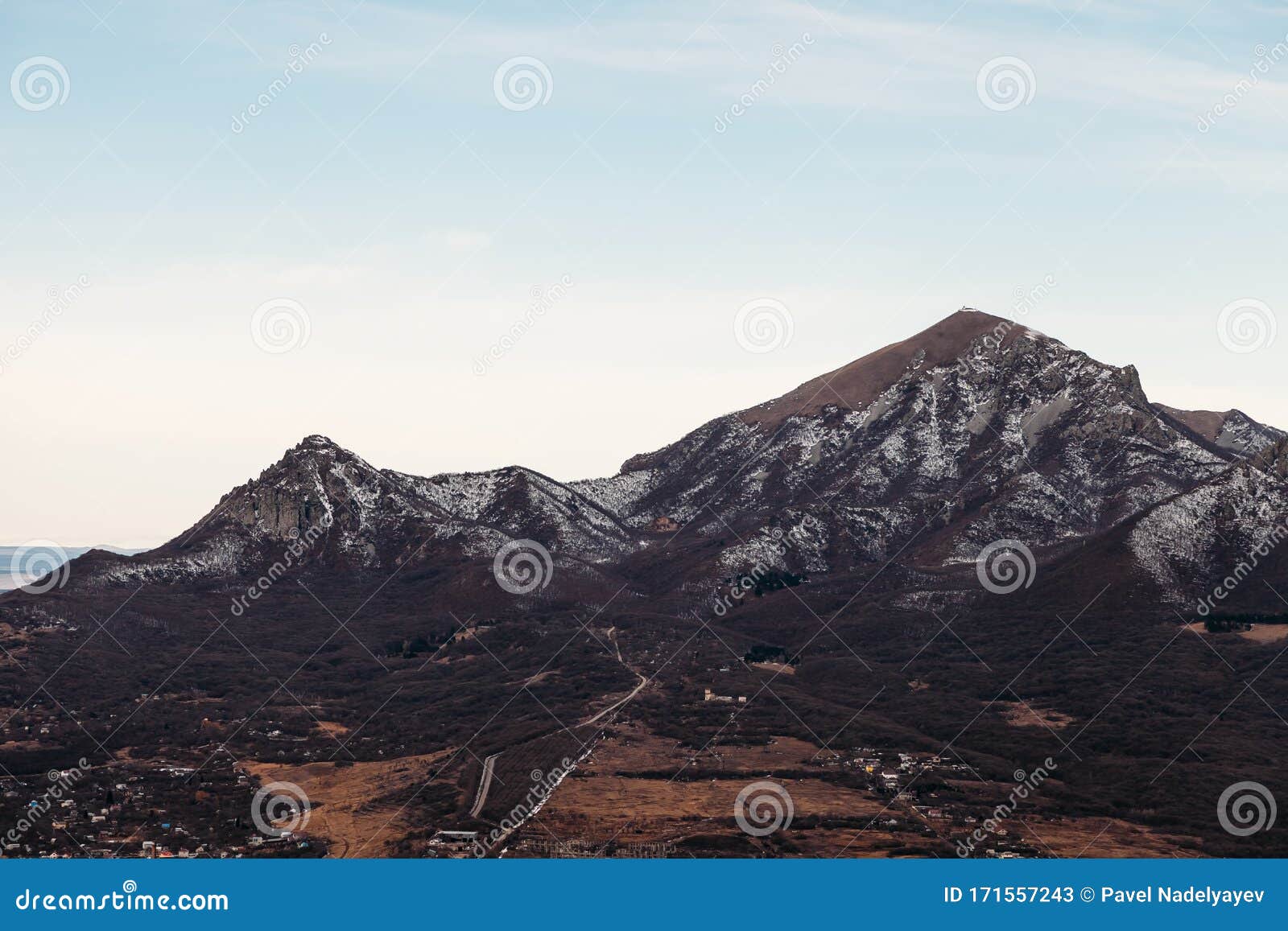 Mountain Landscape View from Height Stock Image - Image of volcano ...