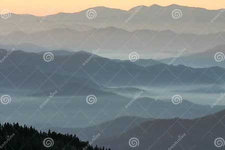 Mountain Layers- Highest Point in Tennessee Stock Photo - Image of ...
