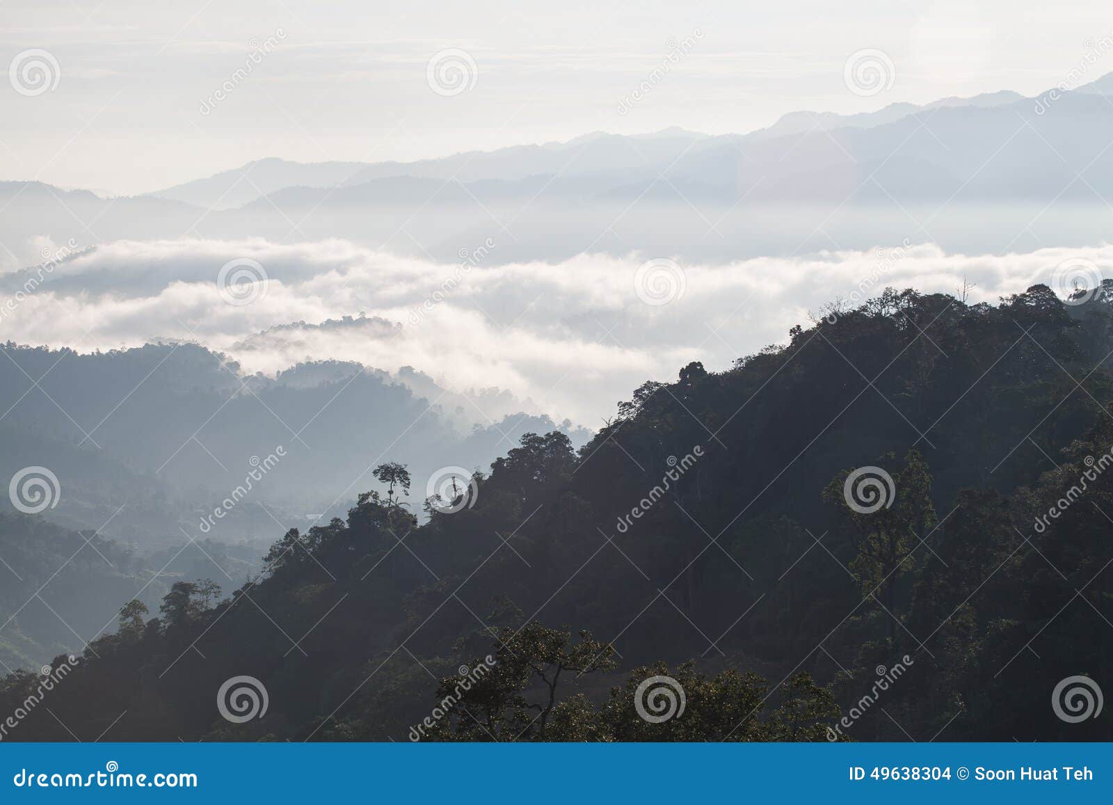 Mountain layers stock photo. Image of foggy, scenery - 49638304