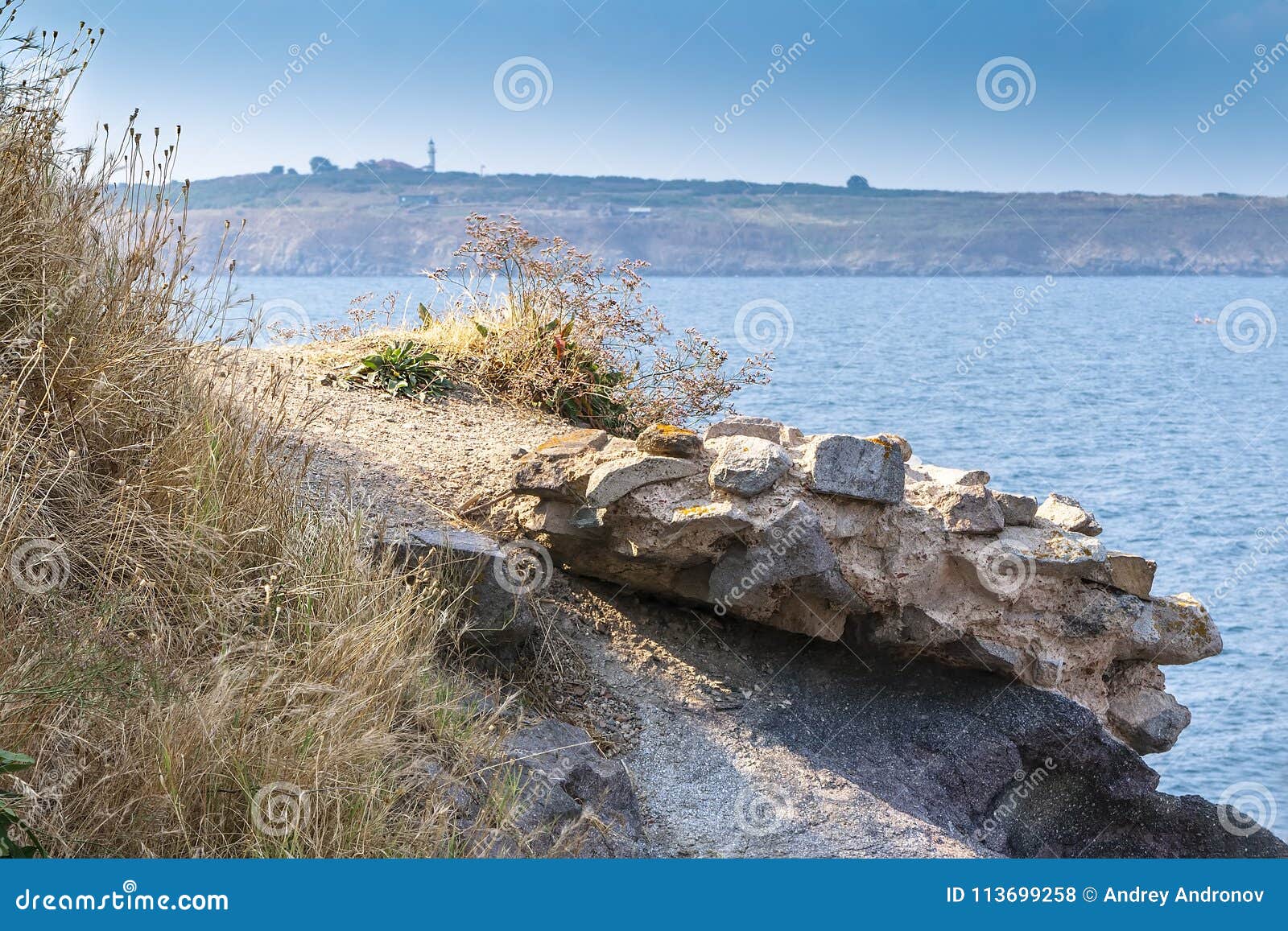 Mountain ledge and path stock photo. Image of background - 113699258