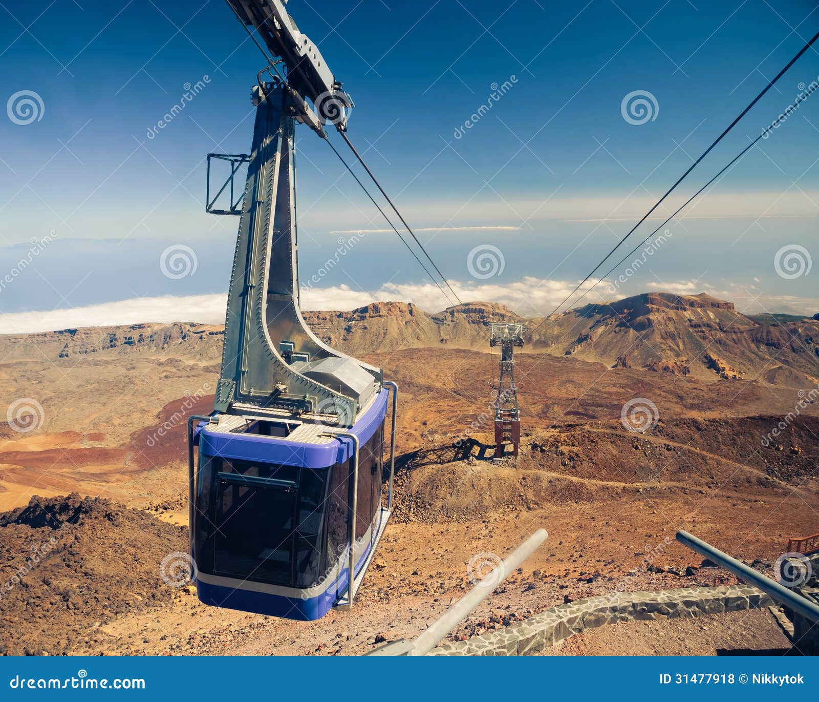Mountain lift (funicular) stock photo. Image of lift - 31477918