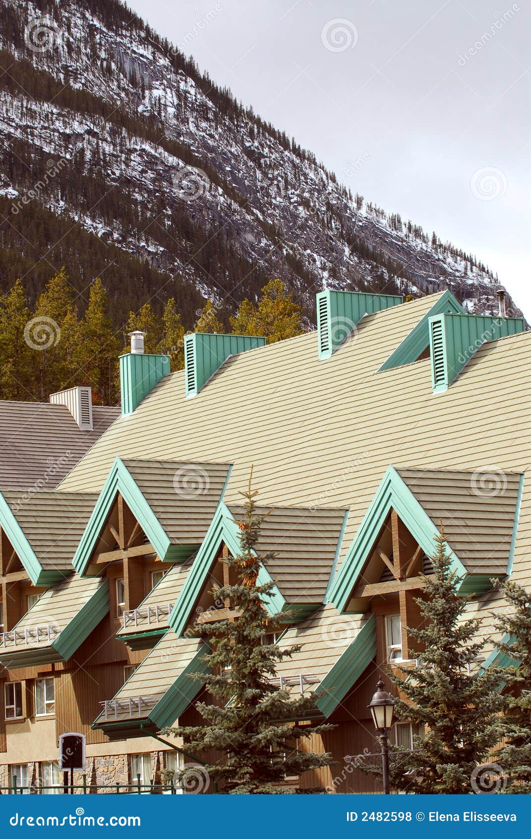 Mountain lodge stock photo. Image of national, roofs, accommodation ...