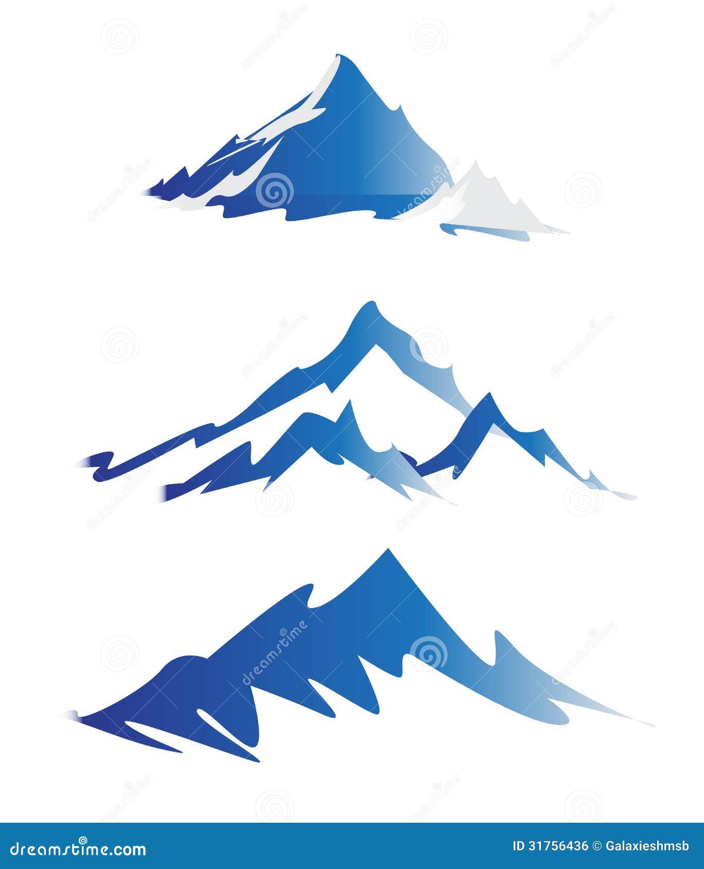 Mountain logos stock vector. Illustration of frost, resort - 31756436