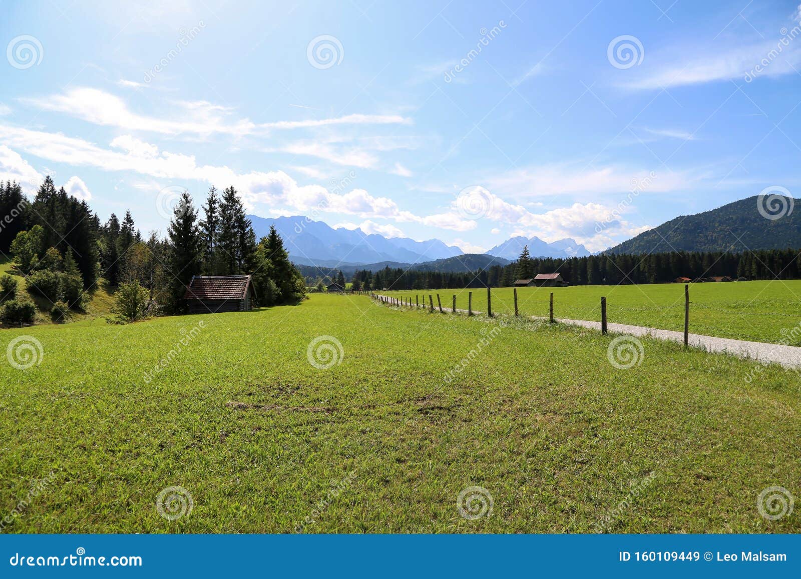 Mountain Meadows and Pastures in the Austrian Alps Stock Image - Image ...
