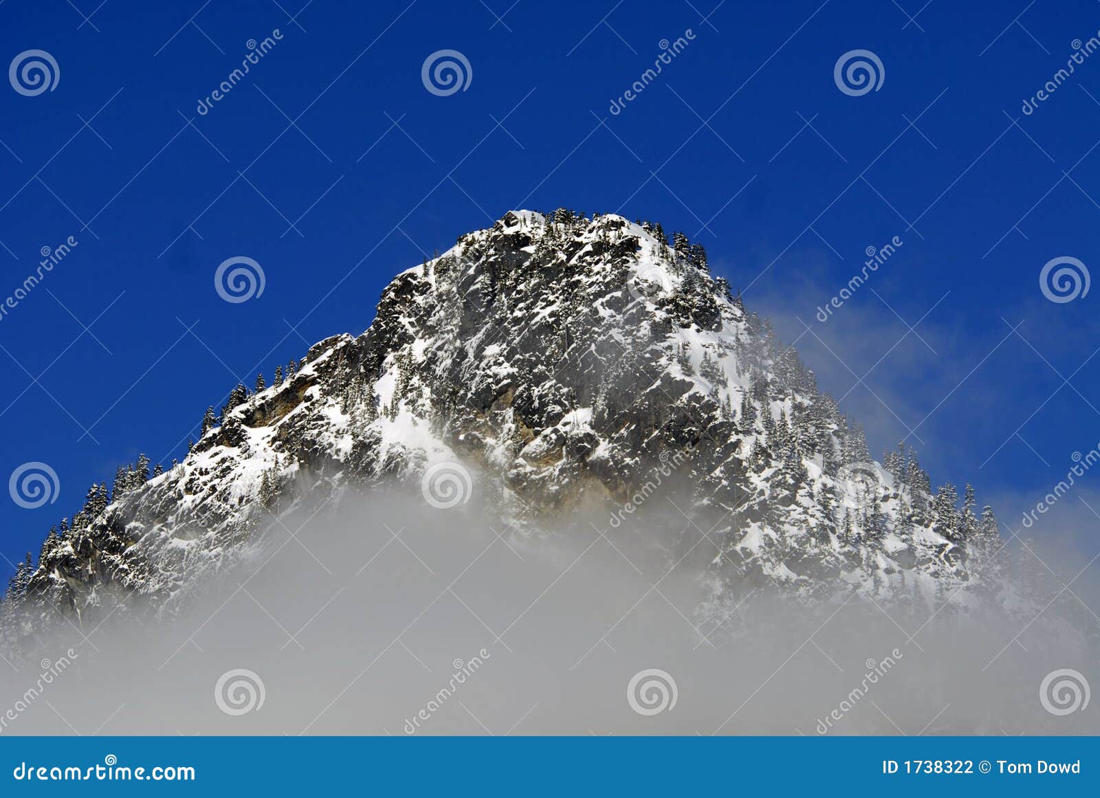 Mountain Mist stock photo. Image of mountain, clouds, cold - 1738322