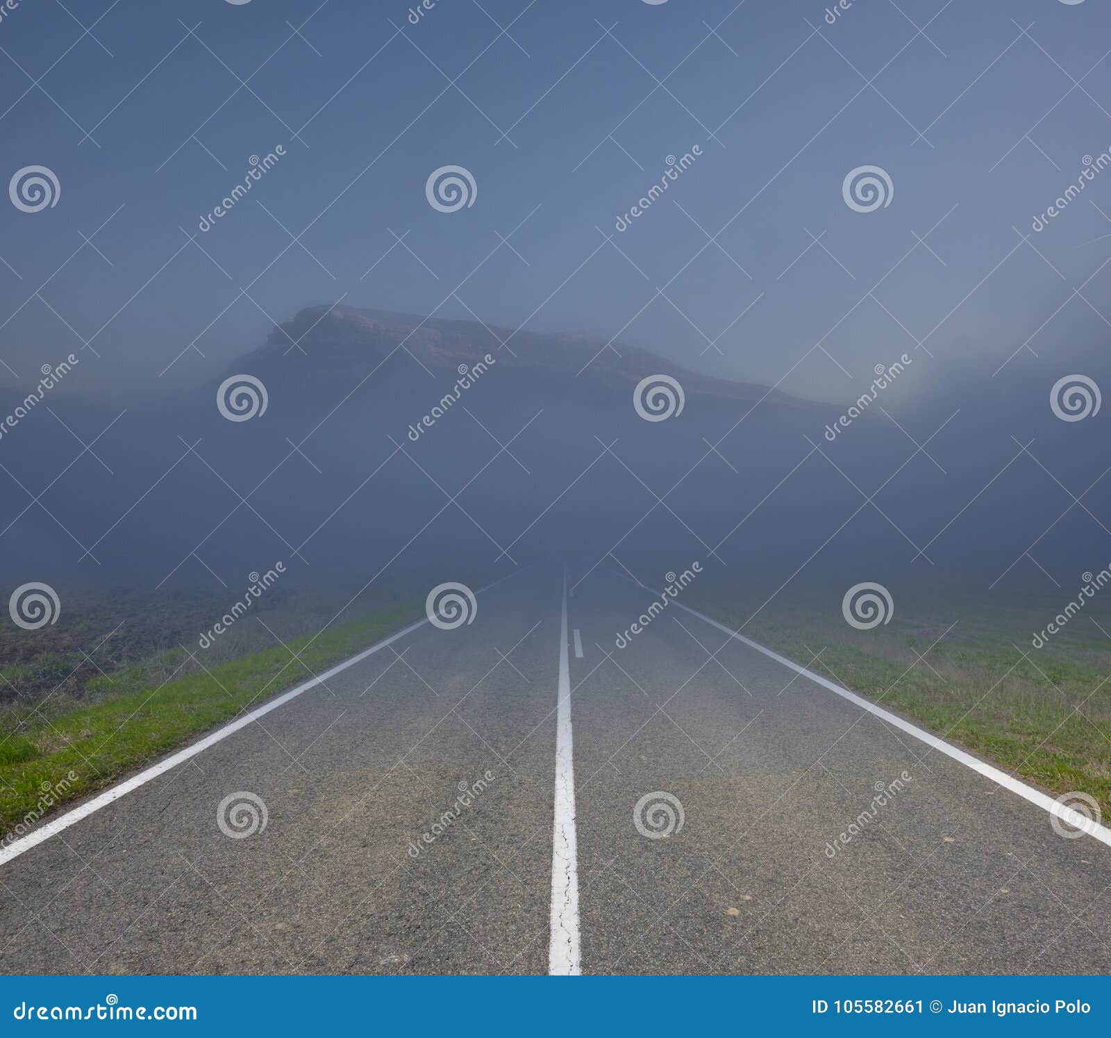 Mountain mist and road stock image. Image of mountain - 105582661