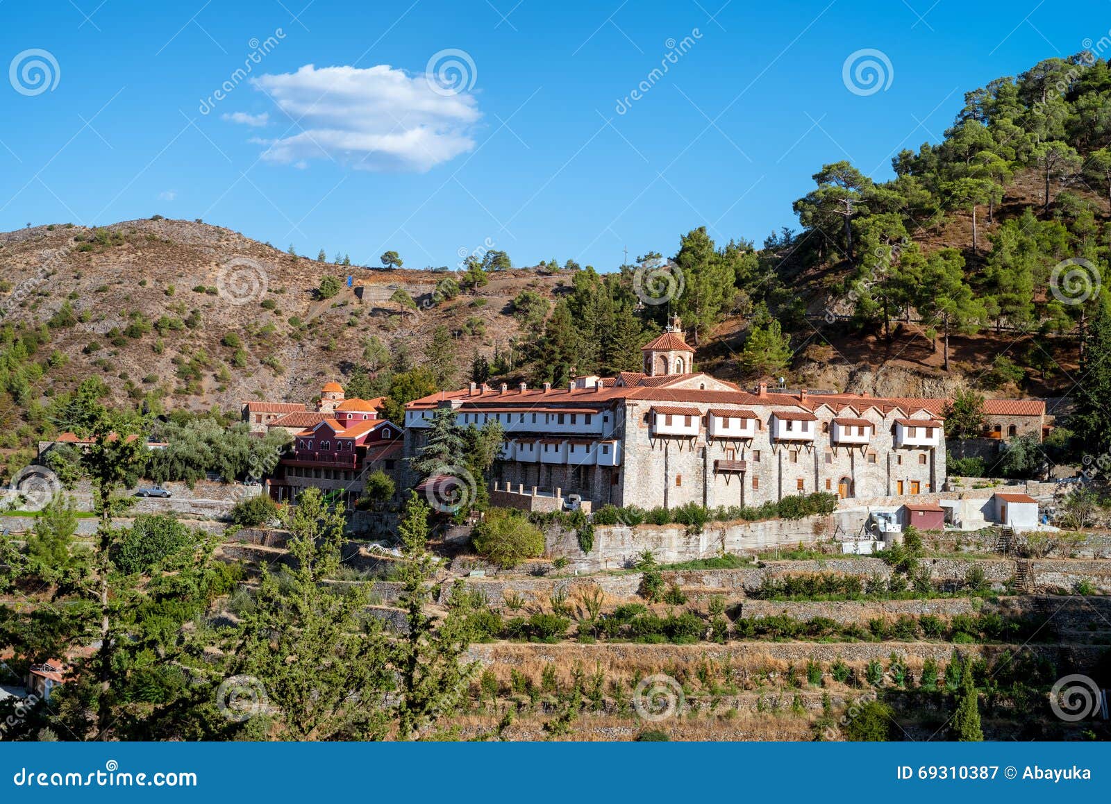 Mountain Monastery in Cyprus Stock Image - Image of greek, tower: 69310387