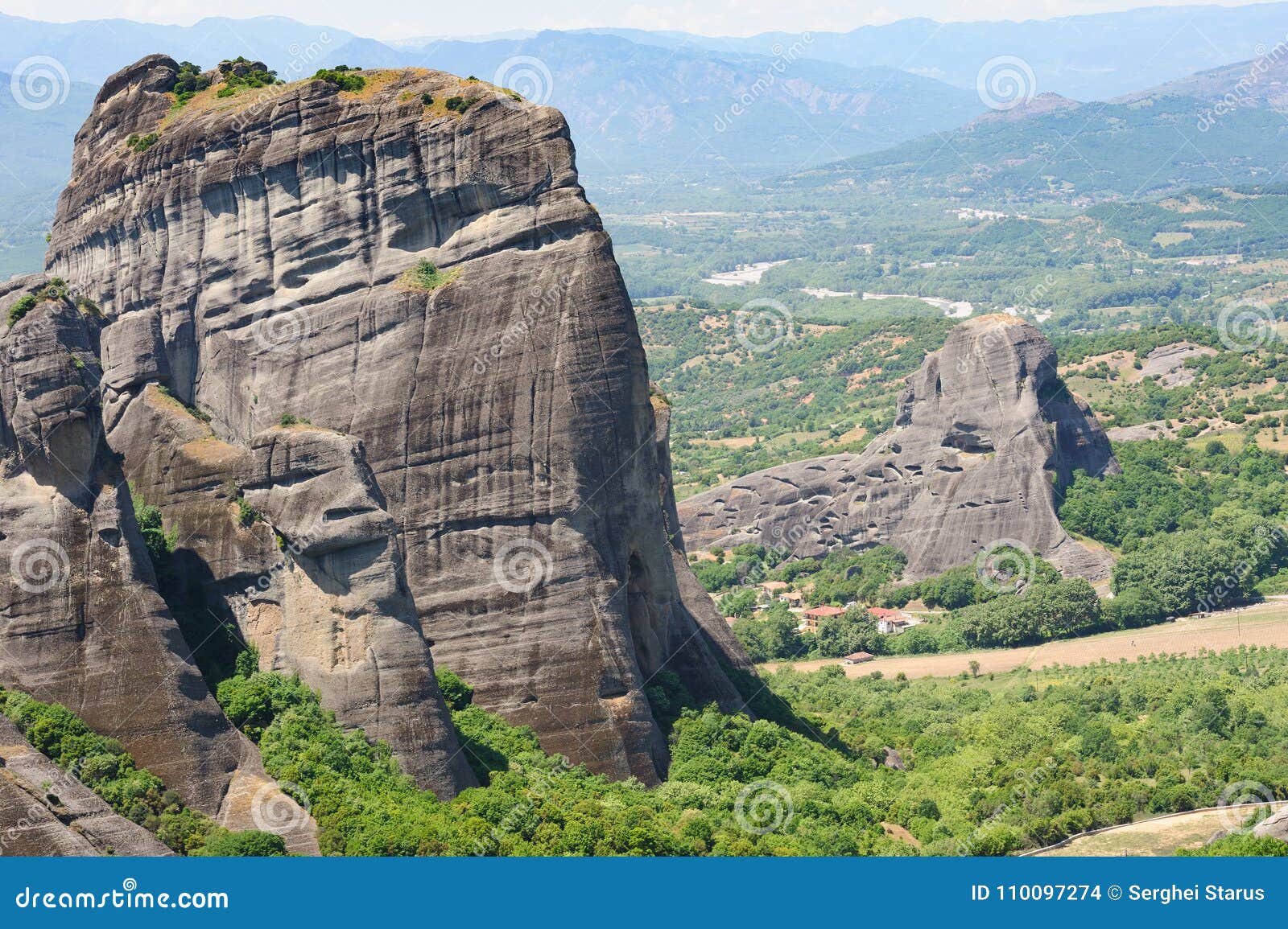 Mountain Monastery in Meteora, Greece Stock Photo - Image of greek ...