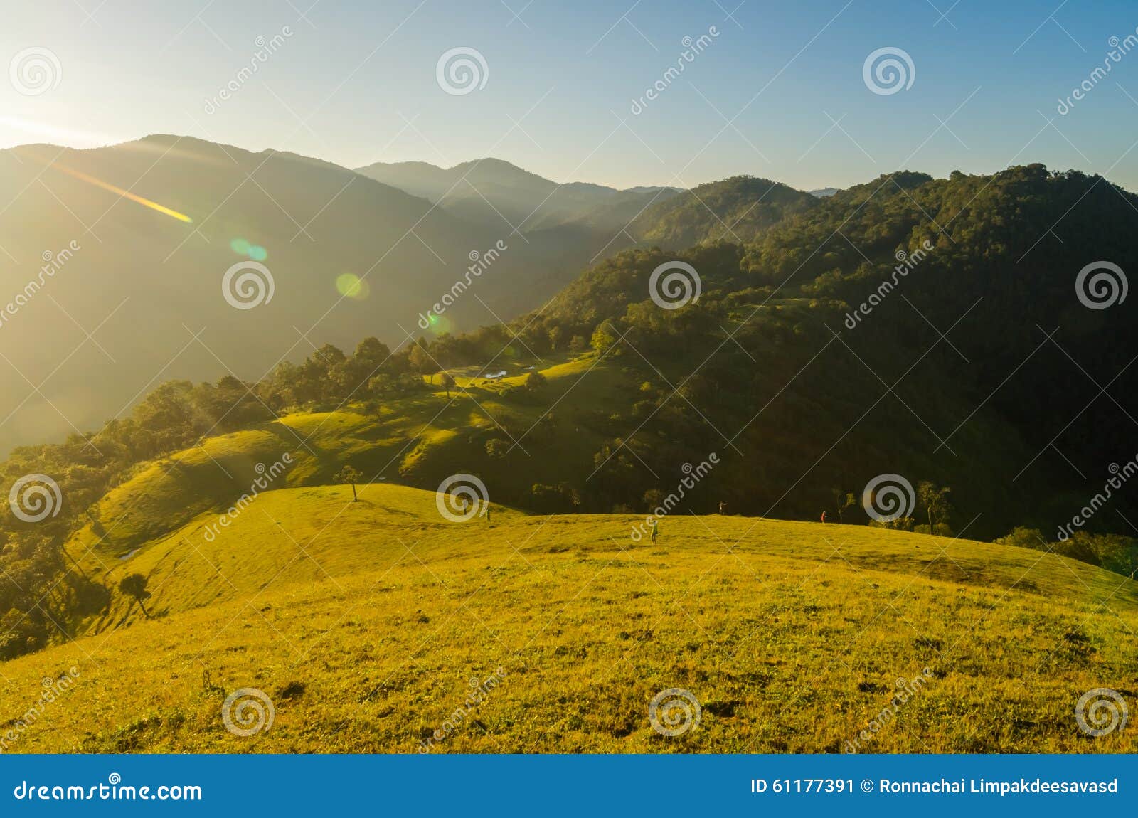 Mountain Morning with Sunlight Stock Image - Image of daylight, asia ...
