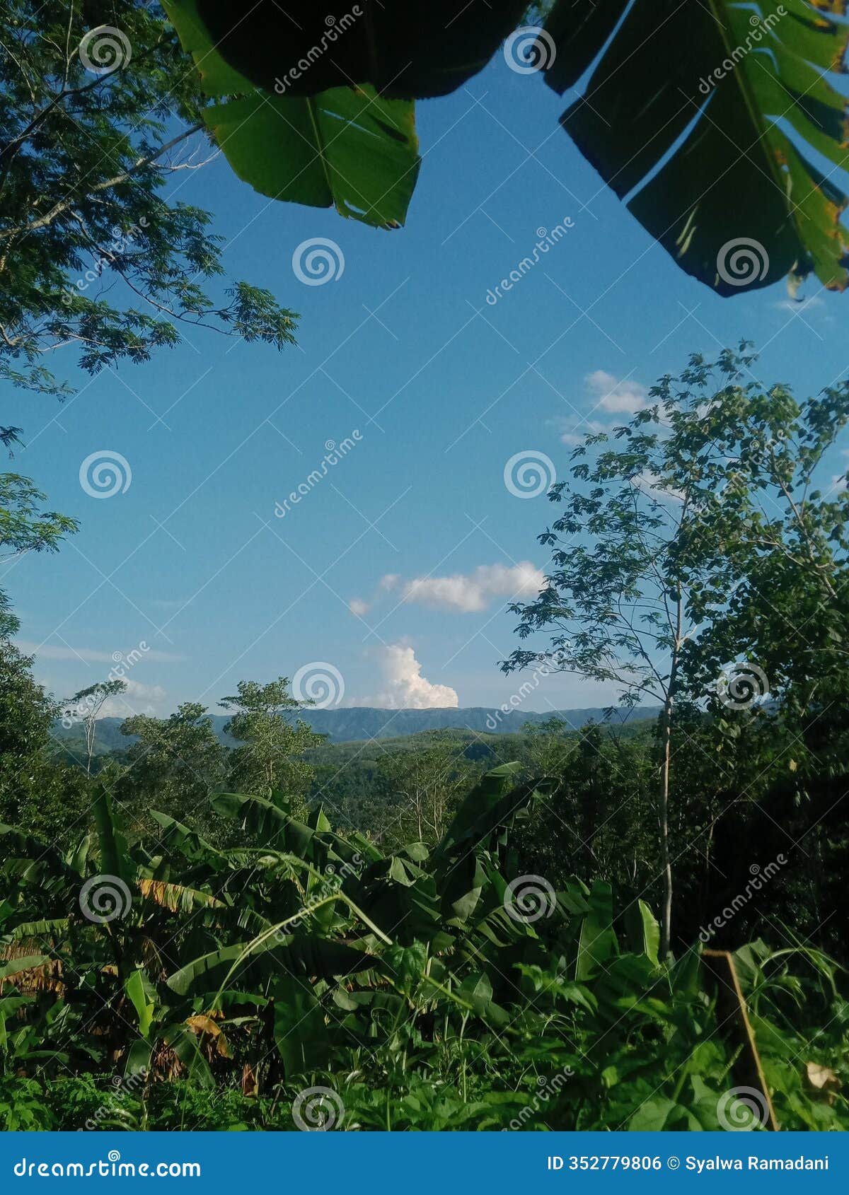 Mountain Nature in a Remote Village, Cloud Background that Complements ...