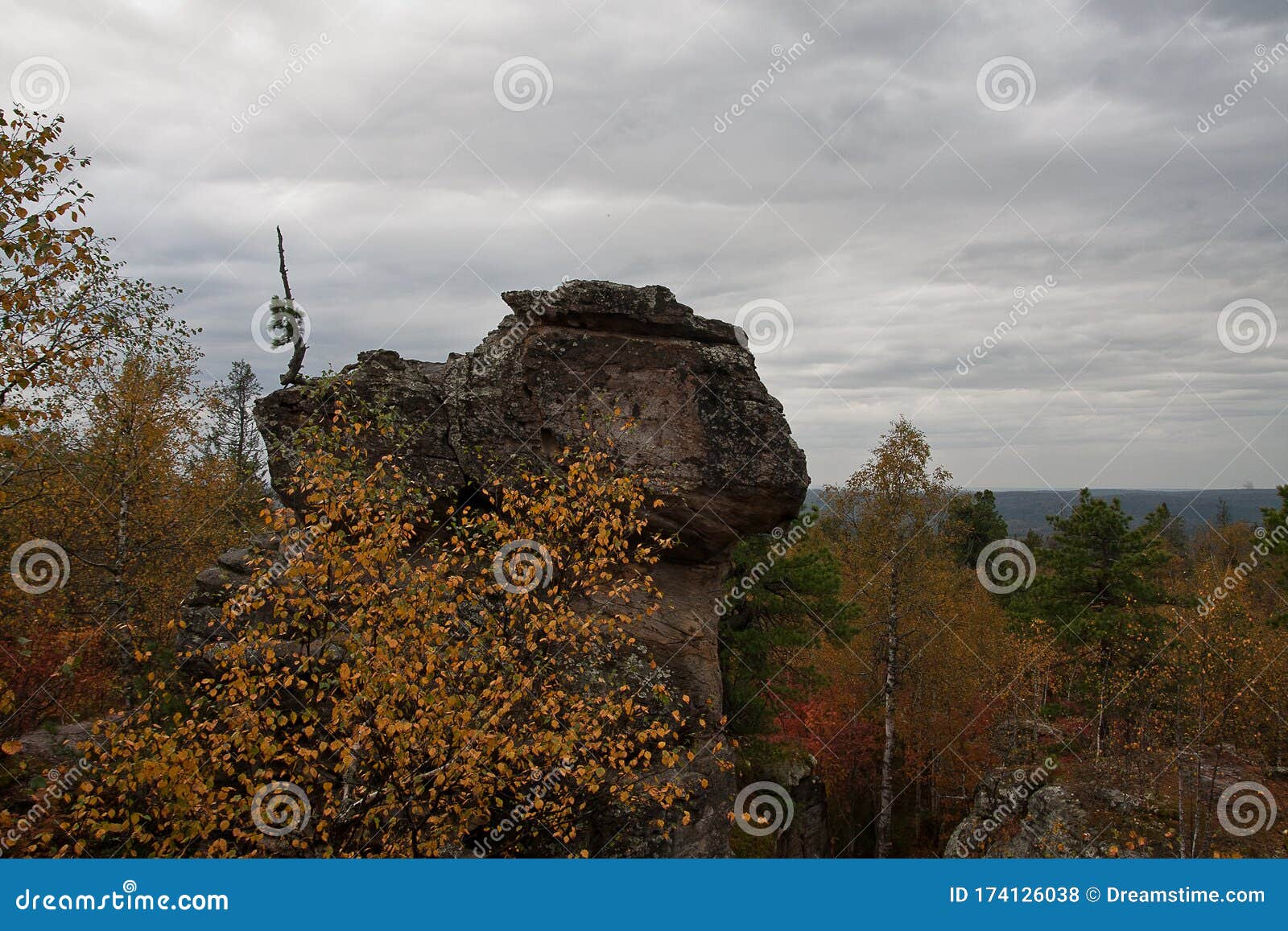 The rock in Central Russia stock photo. Image of rocks - 174126038