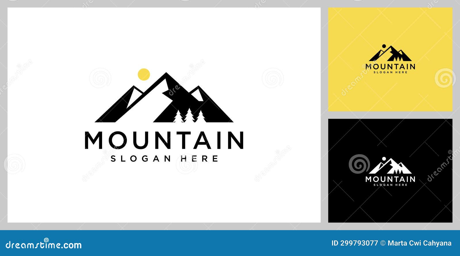 Mountain Nature Vector Design Template Stock Illustration ...