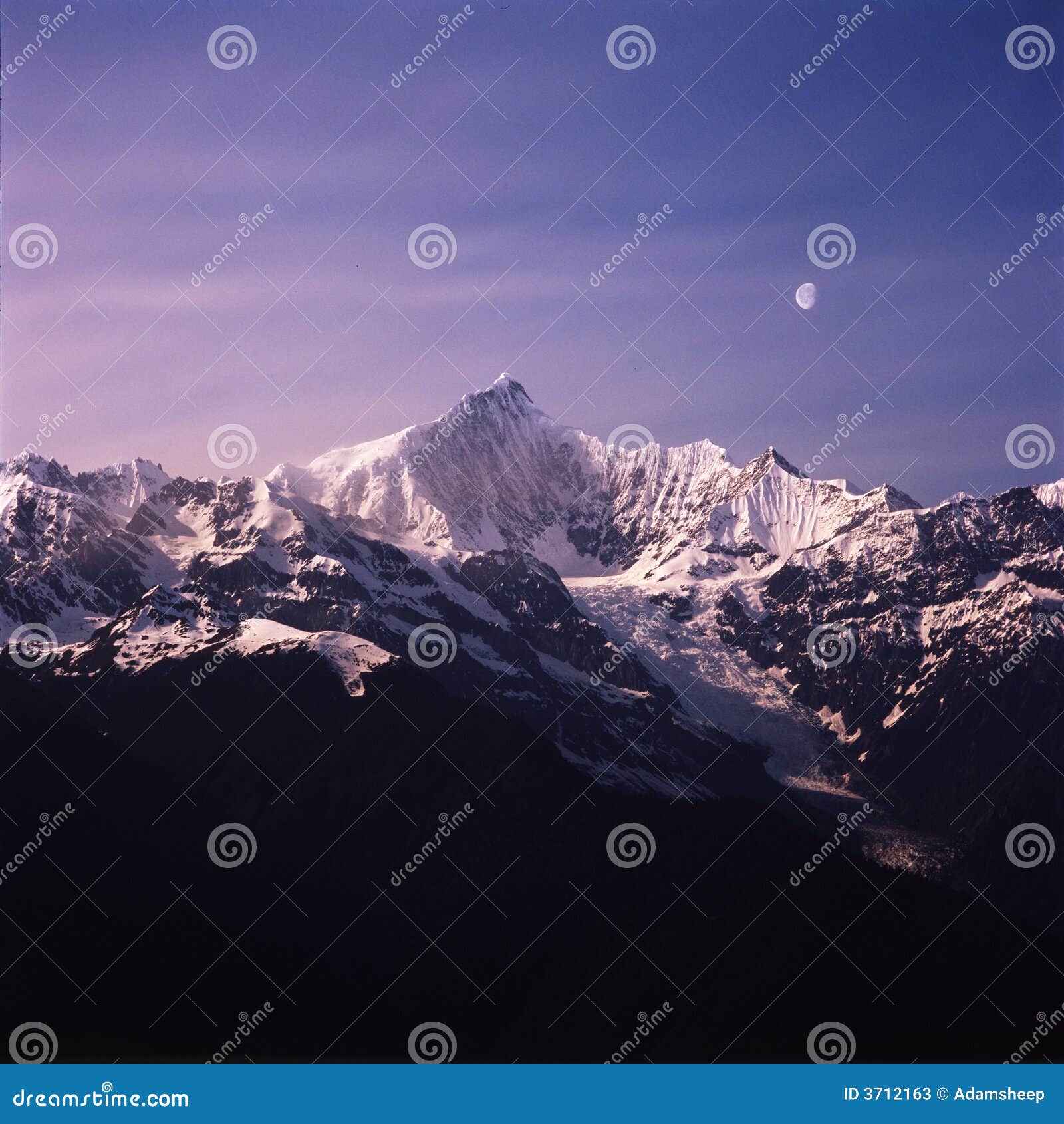 Mountain in night stock image. Image of dramatic, rural - 3712163