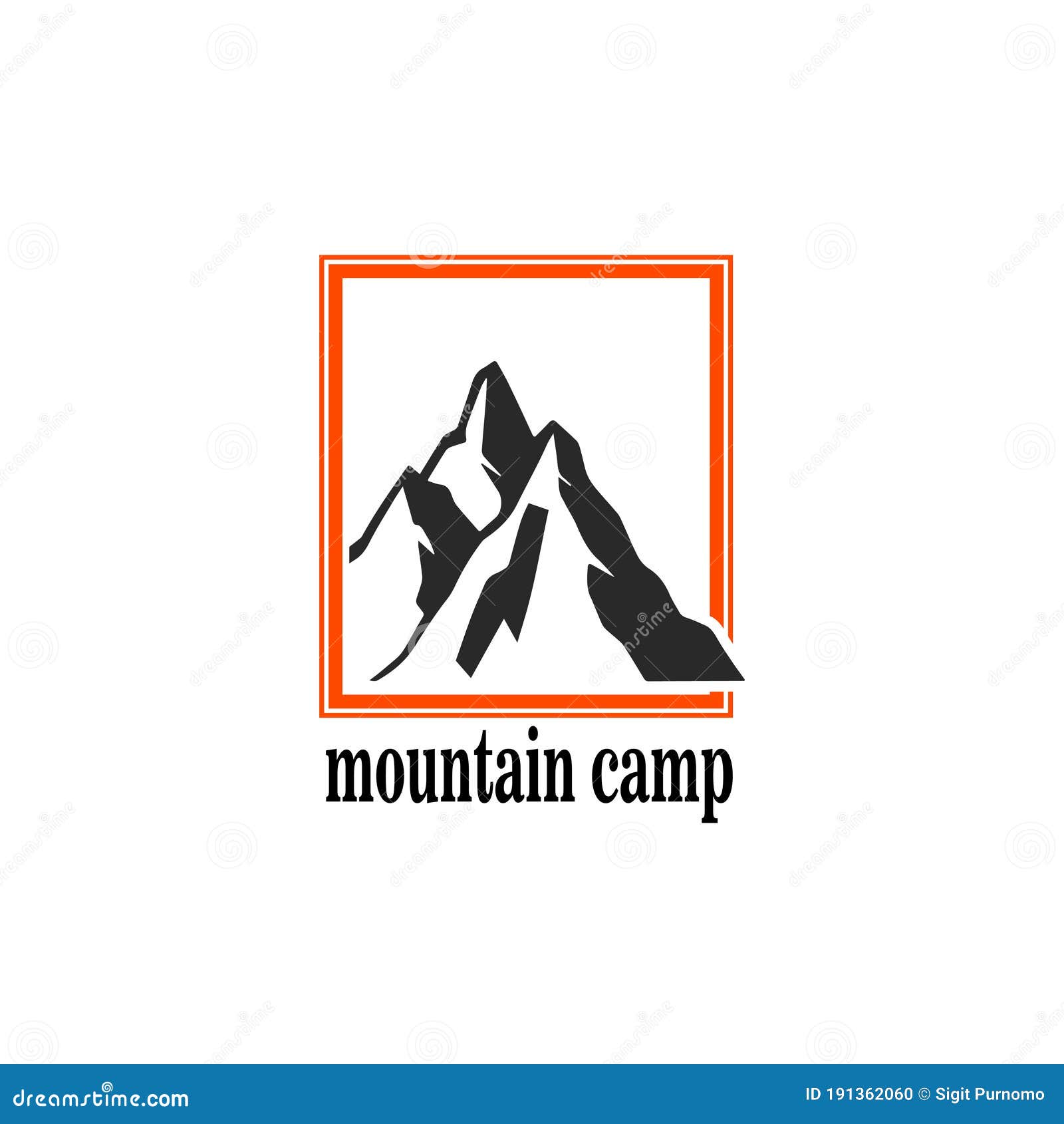 Mountain and Outdoor Logo Design Vector Illustration Stock Vector ...