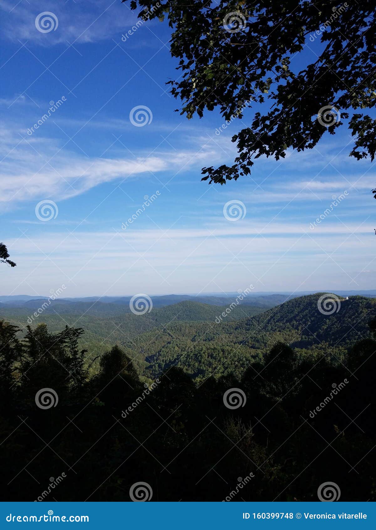 Mountain Overlook stock photo. Image of overlook, trees - 160399748
