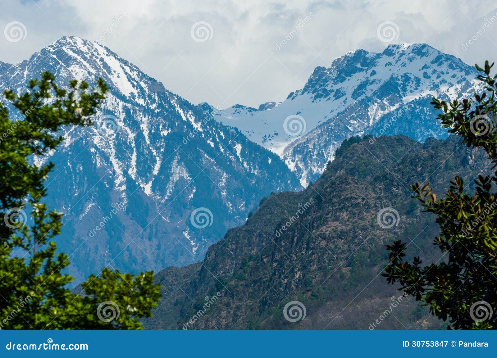 Mountain in Pahalgam Valley, Kashmir Stock Image - Image of india ...