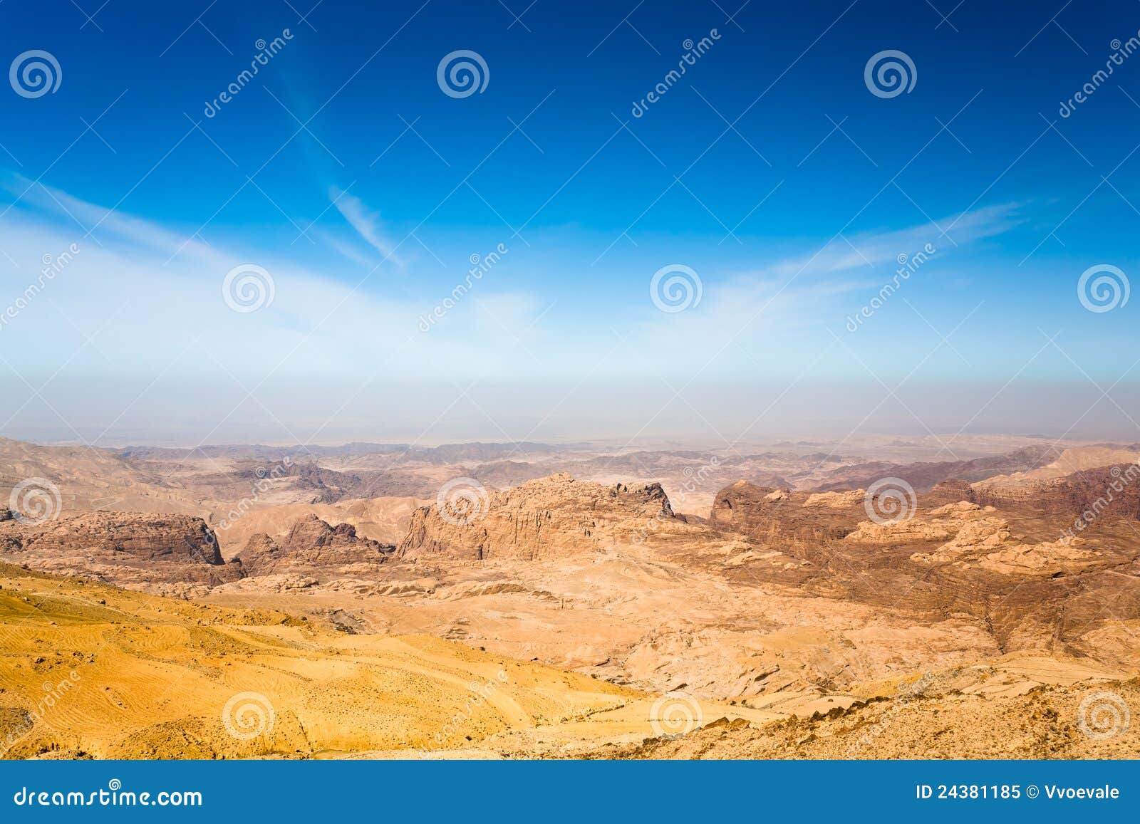 Mountain Panorama of Jordan Stock Image - Image of jordanian, horizon ...