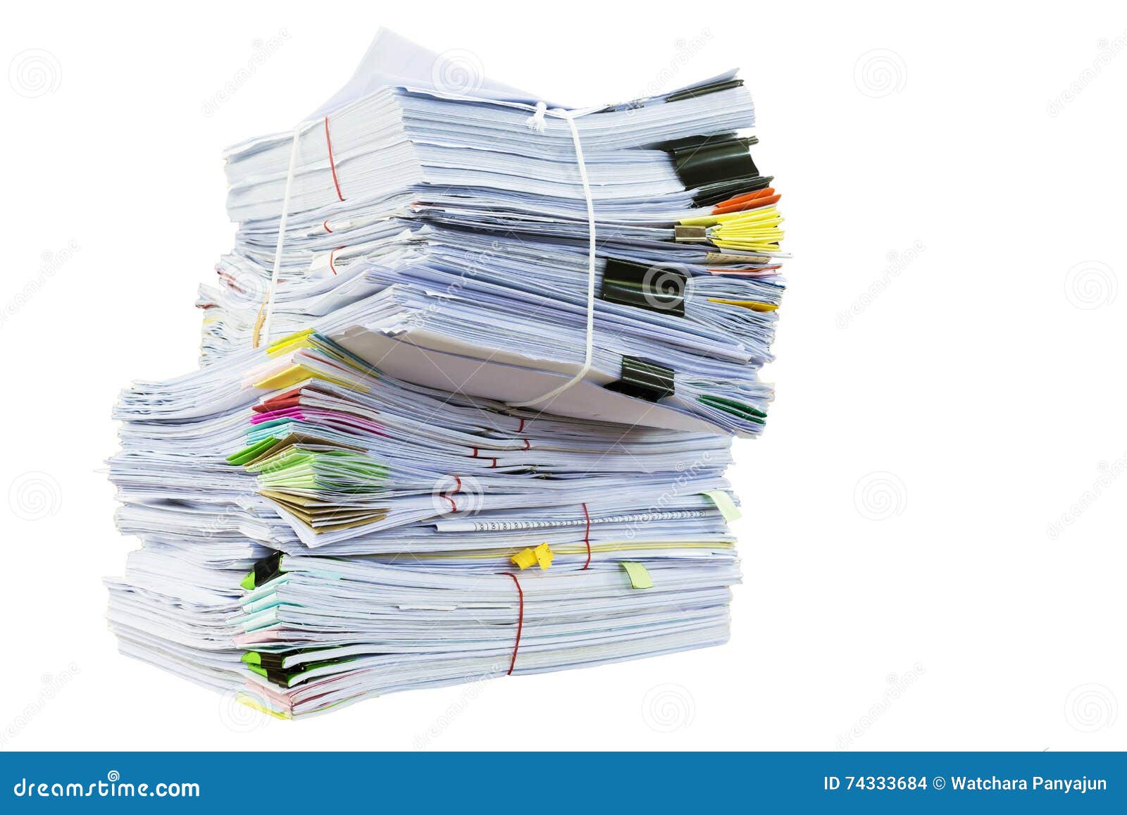 Mountain of Paper Symbolizing Workload Stock Photo - Image of contact ...