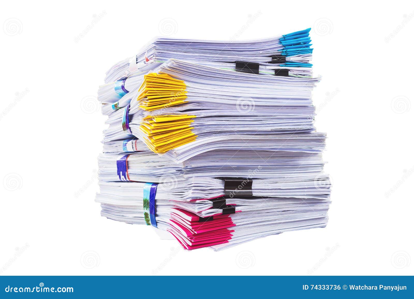 Mountain of Paper Symbolizing Workload Stock Photo - Image of office ...