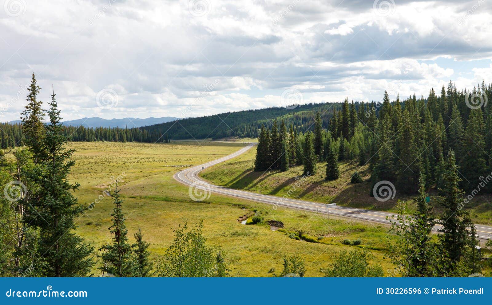 Mountain Pass Road in Colorado Stock Photo - Image of trail, states ...