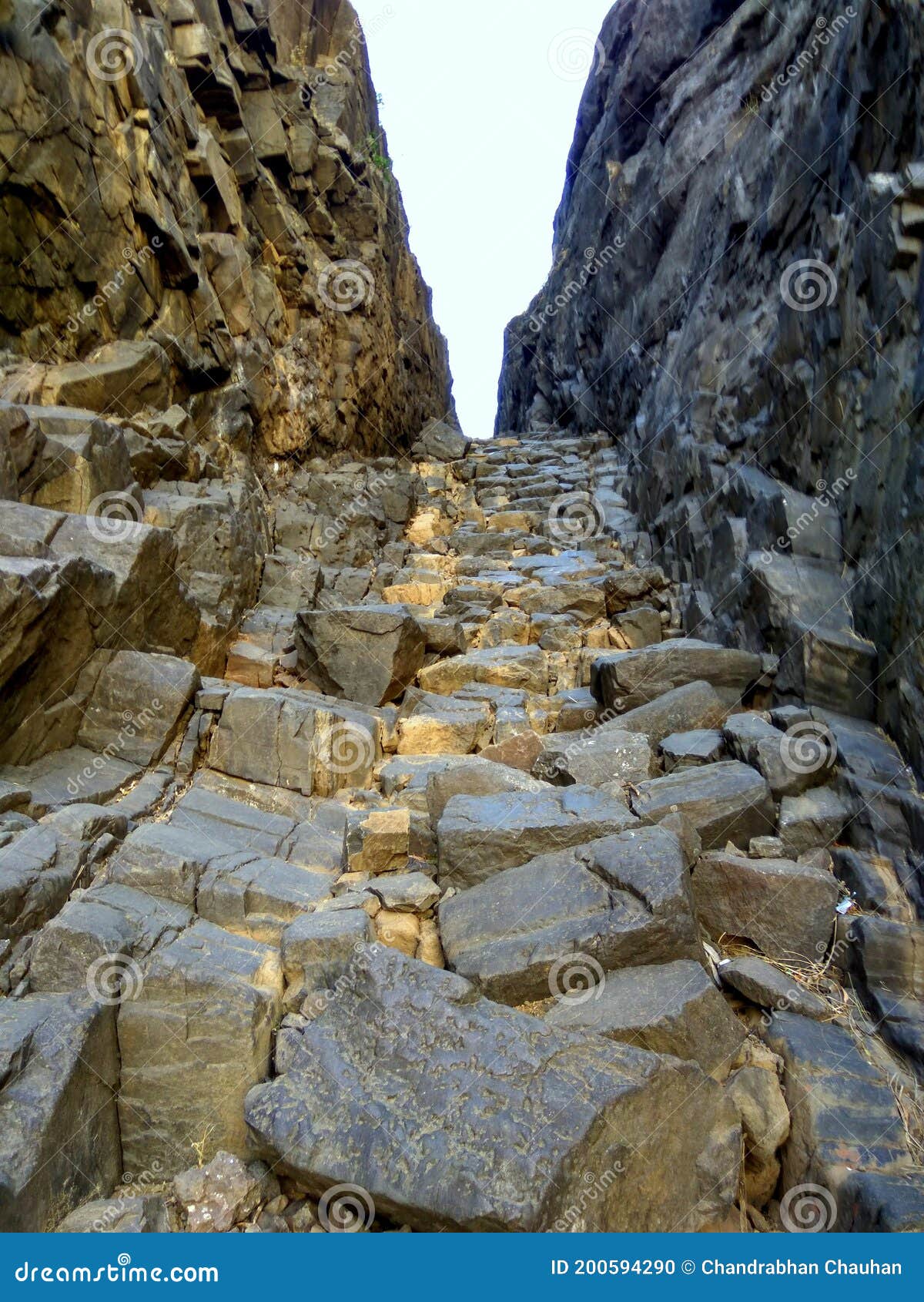 Mountain Pass Stone Path Hills Background Stock Photo - Image of stone ...