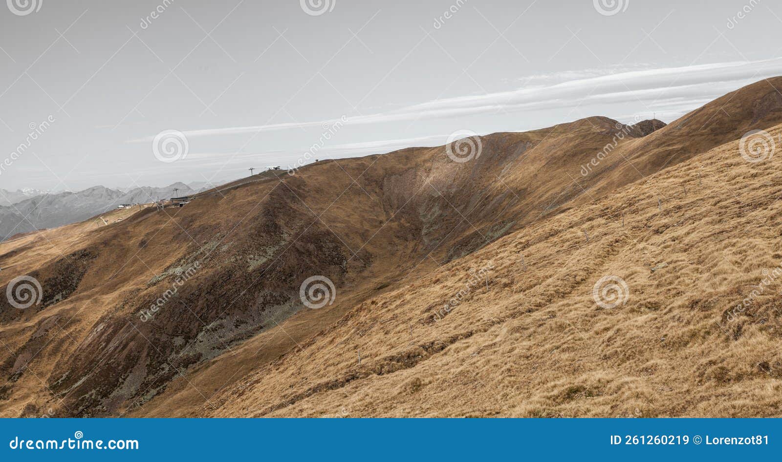 A Mountain Pasture among the Alps at Fall Stock Image - Image of relax ...