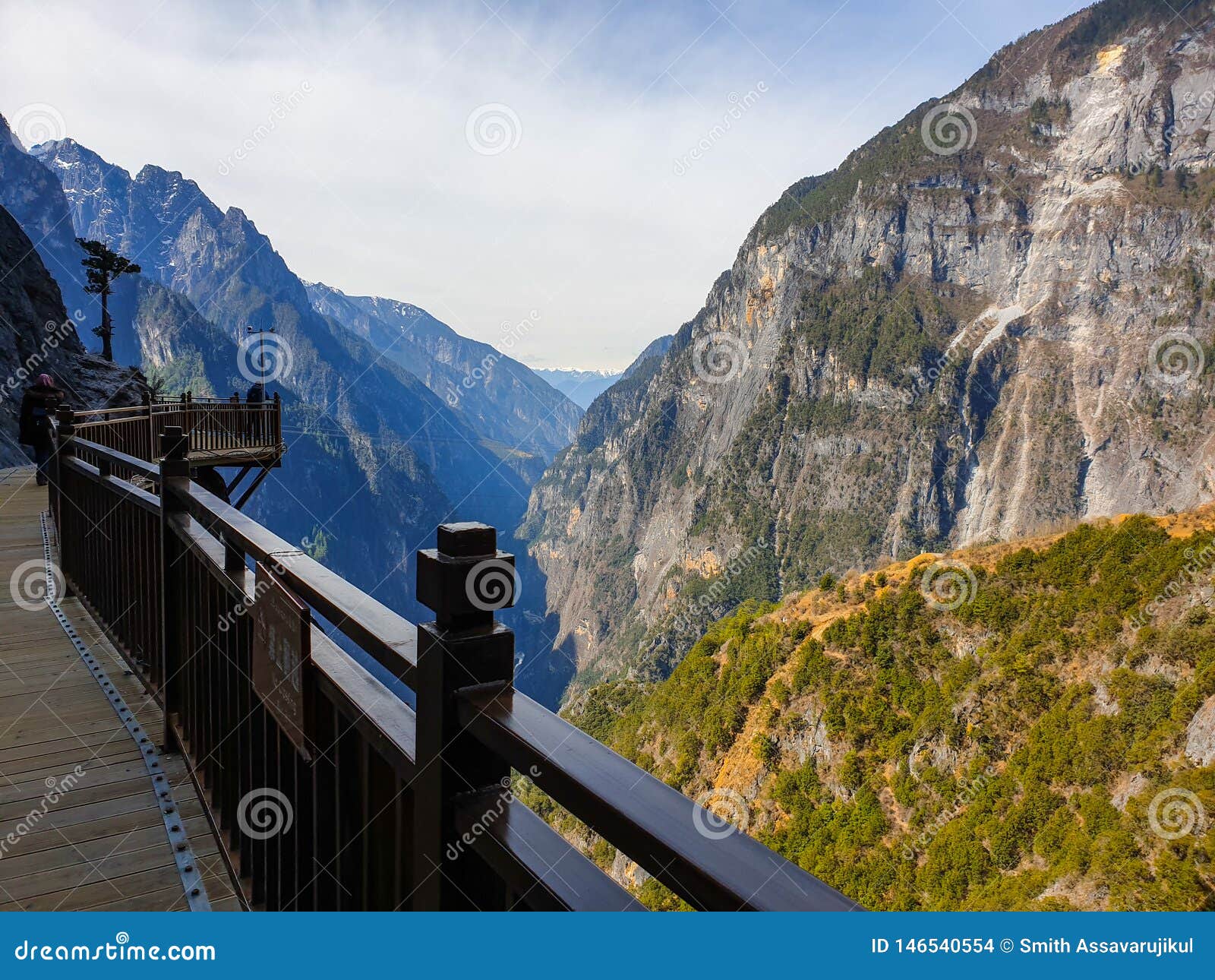 Mountain Path Along Steep Cliffs on the High Mountain Stock Photo ...