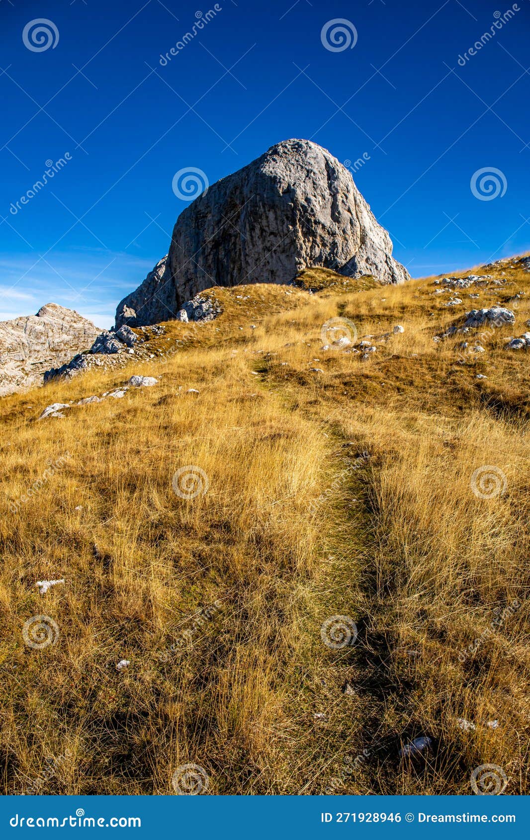 Mountain Path in High Mountains Stock Photo - Image of landscape, park ...