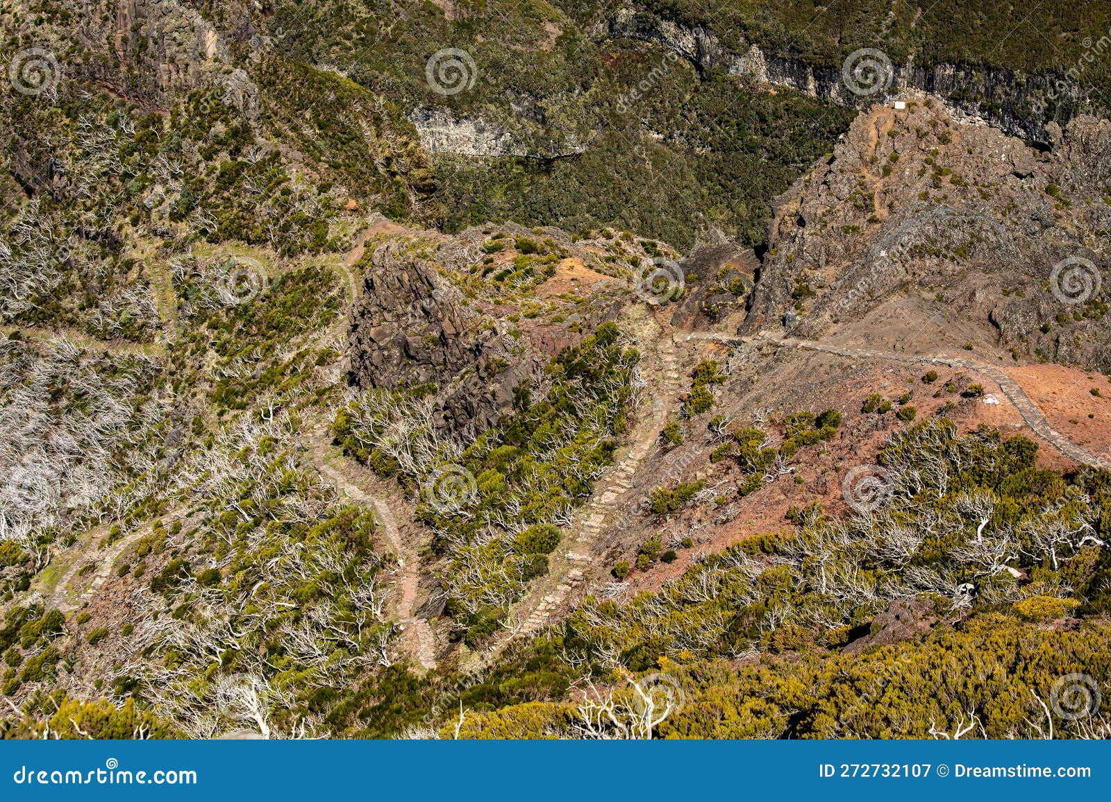 Mountain Path in High Mountains Stock Image - Image of countryside ...