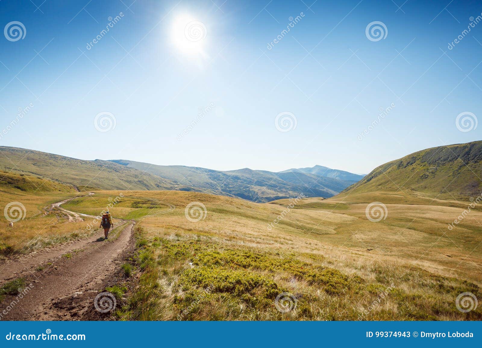Mountain path hike stock image. Image of hiking, peak - 99374943