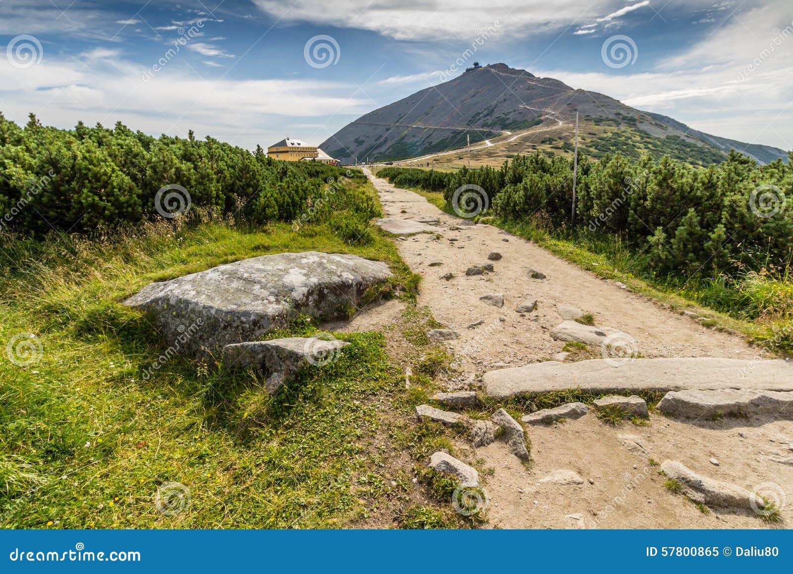 Mountain Path in the National Park Krkonose Stock Image - Image of ...