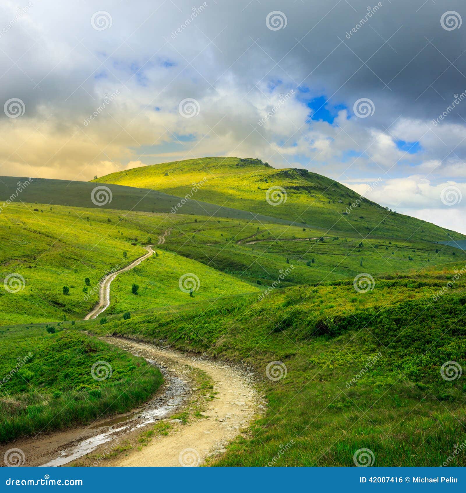 Winding Mountain Path